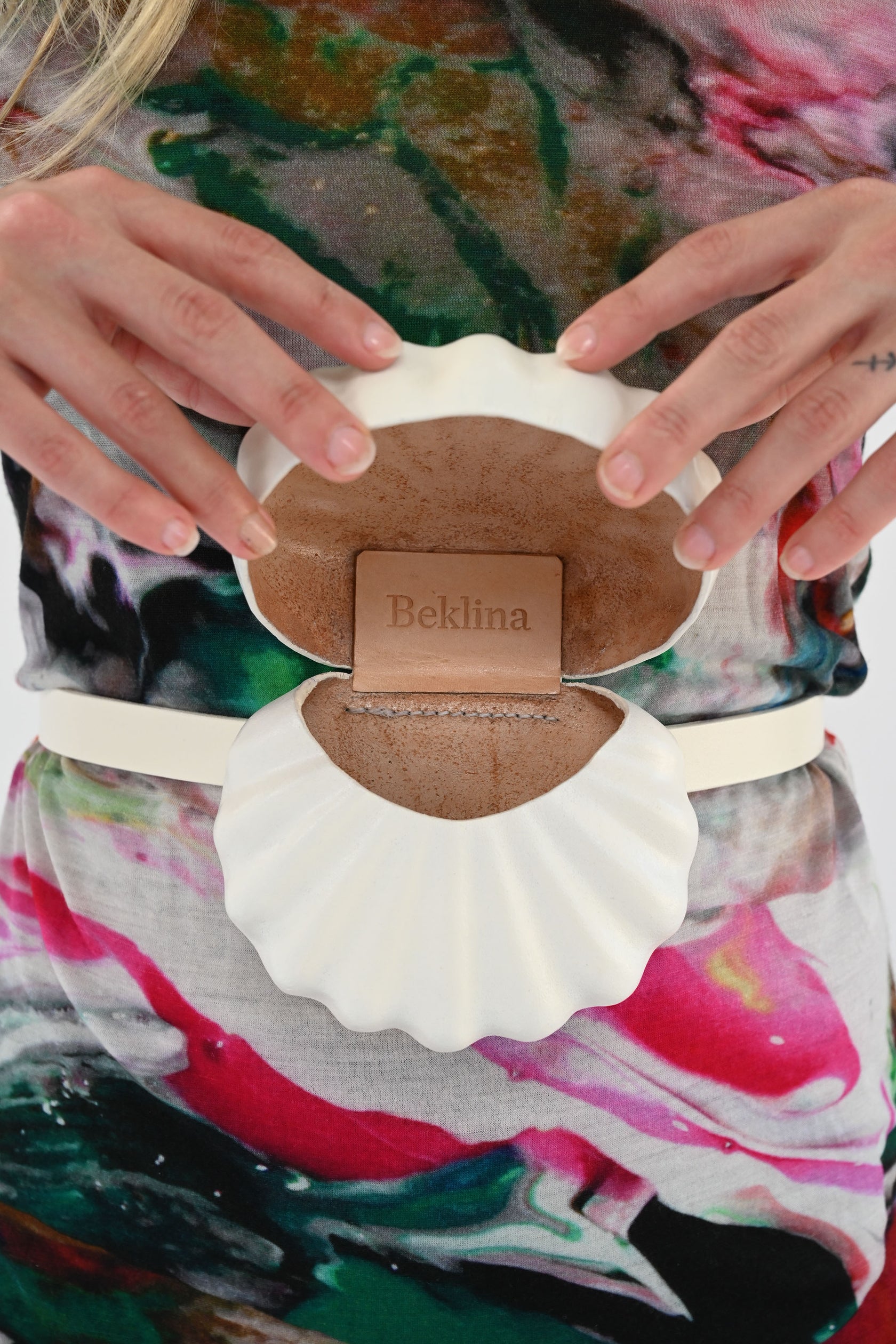 Beklina Leather Shell Belt Bag